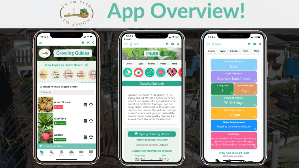 Overview of How Our Free Mobile App Makes It Easy to Grow Your Own Food ...