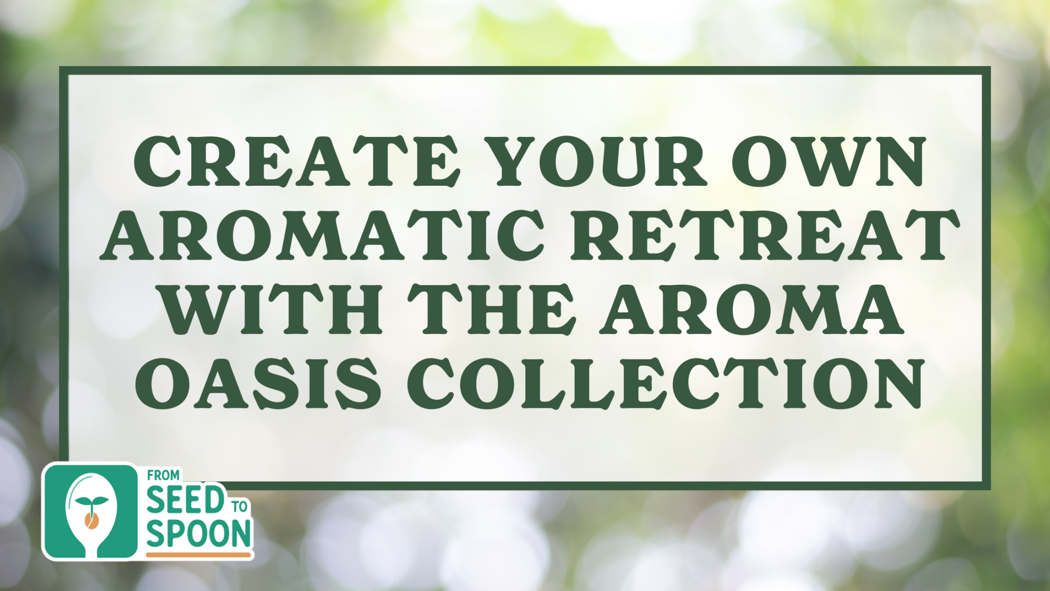 Create Your Own Aromatic Retreat with the Aroma Oasis Collection – From ...