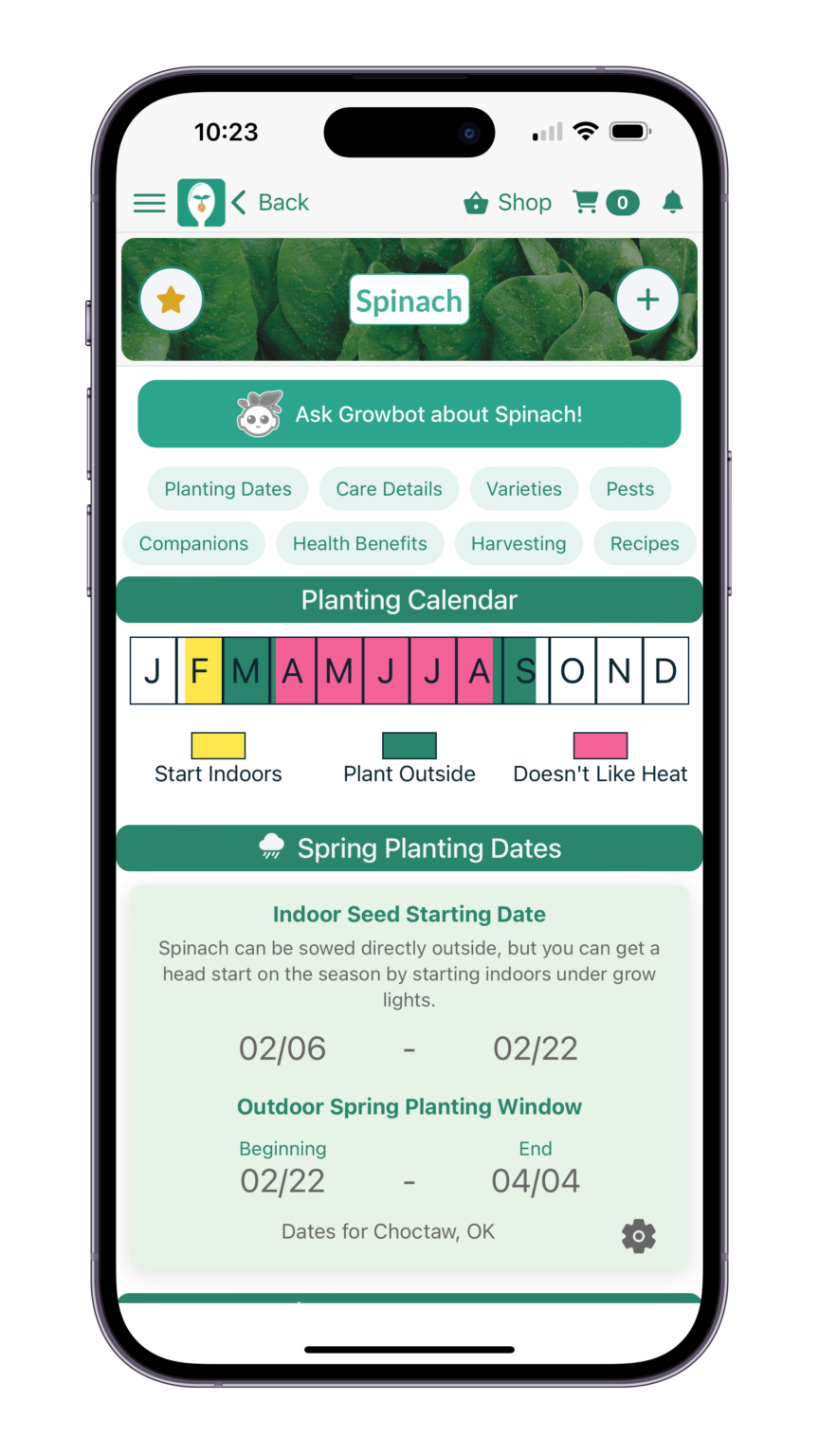 App Highlights – From Seed to Spoon Vegetable Garden Planner Mobile App